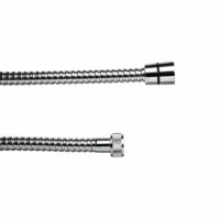 FLEXO BAÑO DUCHA 0,7MT DOBLE ENGATILLADO ACERO/LATON DUAL FL