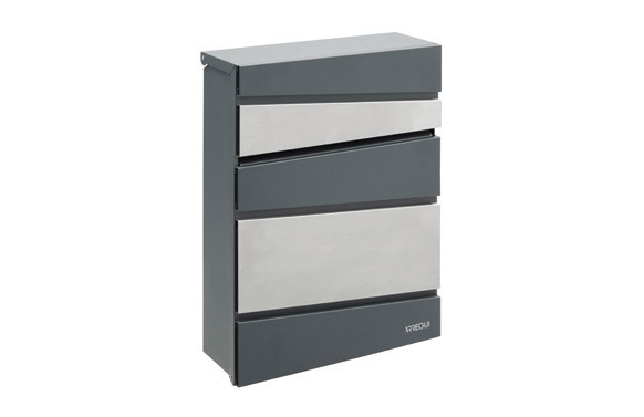 BUZON EXTERIOR ACERO/INOX FLYSCH ANTRACITA/INOX