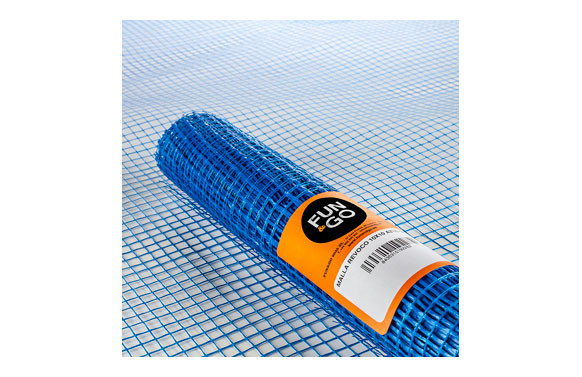 MALLA REVOCOS FIBRA VIDRIO (ROLLO 10 M)10X10/100 CM AZUL