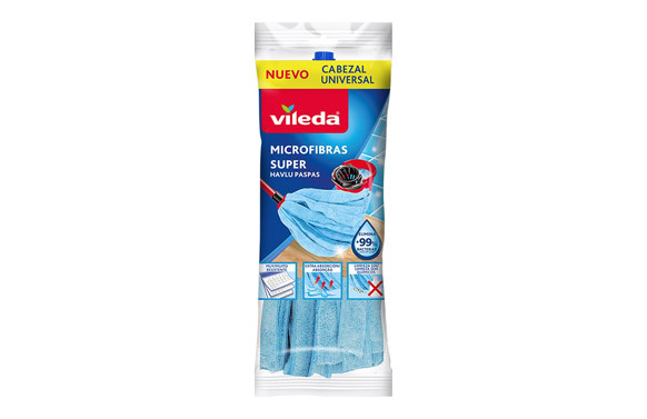 FREGONA MICROFIBRA SUPER AZUL