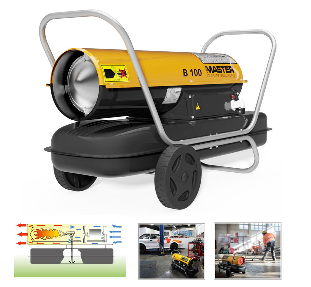 Cañon de calor MASTER B100 a gasoil| Ferrovicmar.com