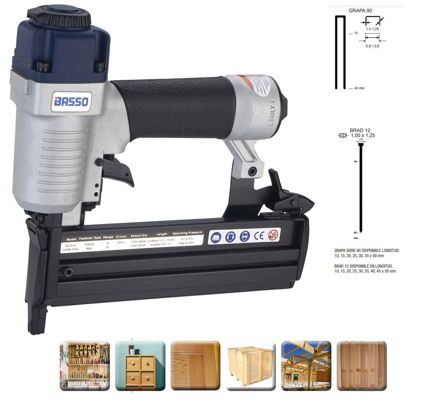 GRAPADORA CLAVADORA NEUMATICA BEX-BS50A1