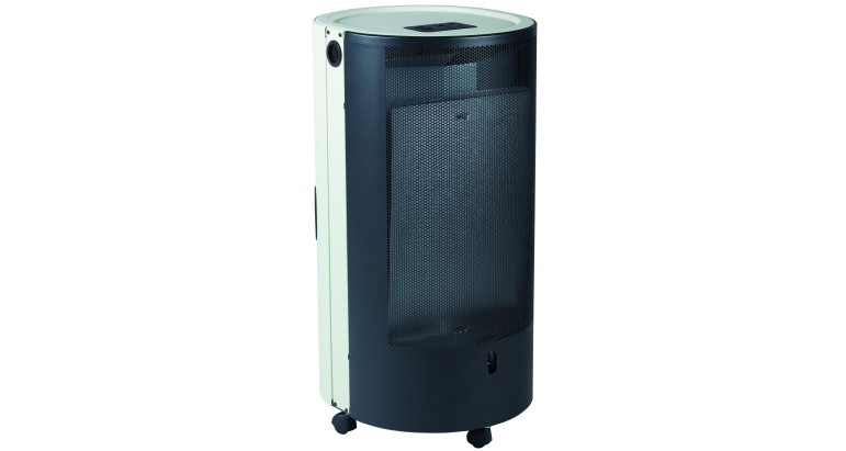 ESTUFA GAS LLAMA AZUL REDONDA \'BELL CHIC\' 4.2 KW BLANCA
